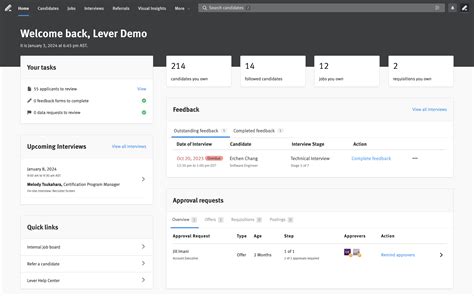 Using Your User Workspace Lever Help Center