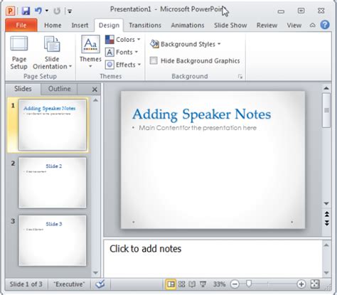How To Add Notes To PowerPoint Slides