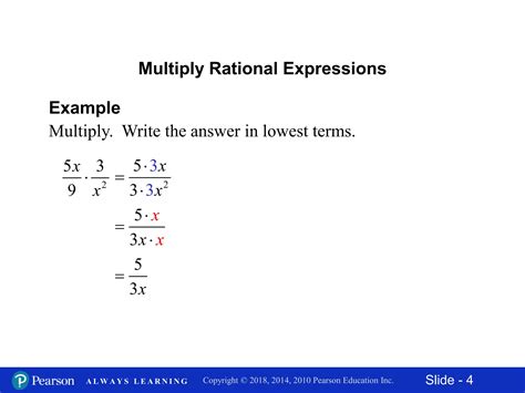 Section 14 2 Multiplying And Dividing Rational Expressions Ppt