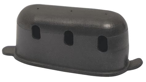 Dayton Capacitor Terminal Cover Oval 2 3 8 In Compatible Capacitor Wd 3 Lead Holes 12n985