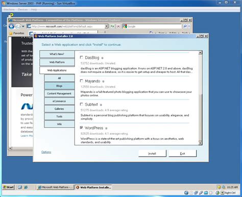 Installing WordPress On Windows Server Using Microsoft S Web Platform Installer