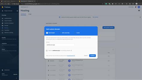 Connecting Custom Domain To Website Hosted On Firebase Geeksforgeeks