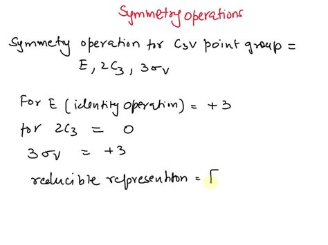 solved symmetry adapted linear combinations salc s determination