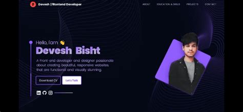 Video Devesh Bisht On Linkedin Webdevelopment Portfoliodesign