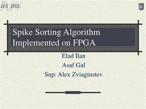 Ppt Spike Sorting Algorithm Implemented On Fpga Powerpoint