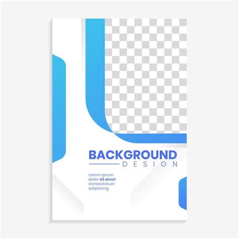 현대적인 레이아웃 템플릿 플라이어 디자인 파란색 프리미엄 벡터