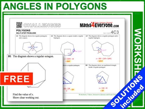 Angles In Polygons Challenges Part 1 Teaching Resources