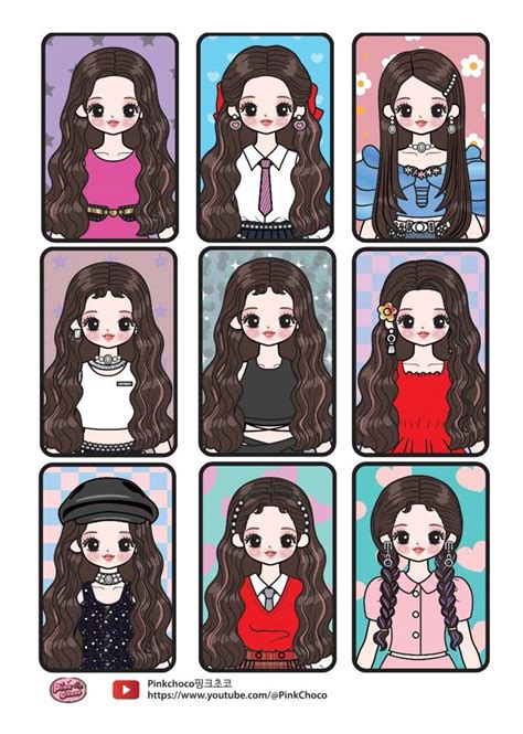Ive Wonyoung Paper Dolls Dress Up Handmade Photocard 장원영 포토카드 택배가 왔어요 아이브 포토카드 만들기 Diy Paper