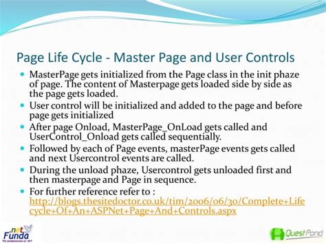 Asp Net Page Life Cycle Pptx