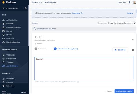 Alert Testers About Your New App Releases With Firebase App