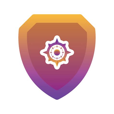 Compass Shield Logo Element Design Template Icon 7143305 Vector Art At