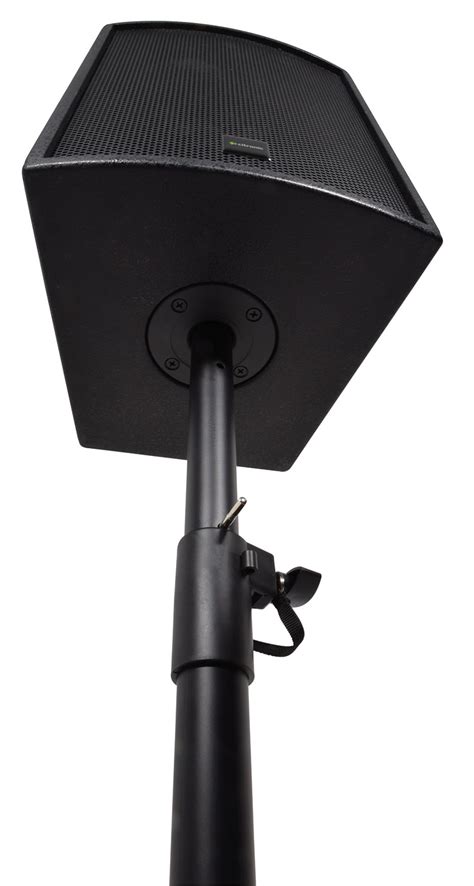 Qtx Black Speaker Stand With Square Base Sound Dynamics