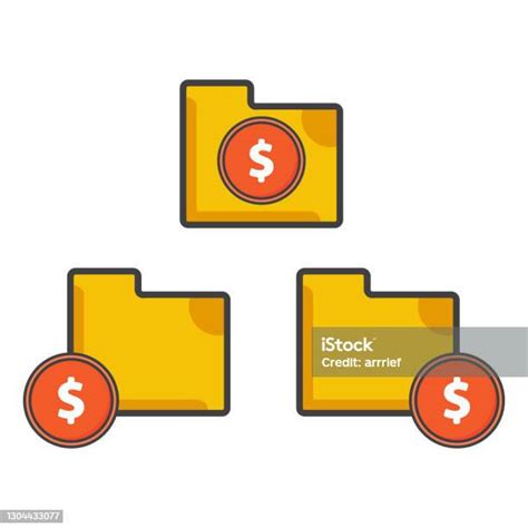돈 아이콘 파일 폴더 파일 폴더 그림입니다 플랫 벡터 아이콘입니다 아이콘 디자인 요소 Ui 웹 앱에 사용할 수 있습니다 0명에 대한 스톡 벡터 아트 및 기타 이미지 Istock