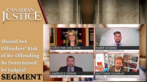 Should Sex Offenders Risk Of Re Offending Be Determined By Judges YouTube