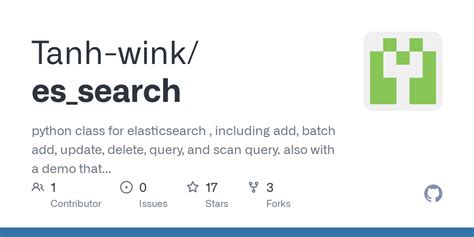 GitHub Tanh Wink Es Search Python Class For Elasticsearch