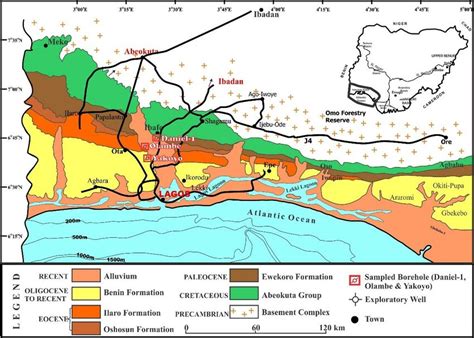 Geological Map Of Dahomey Basin Southwestern Nigeria Showing The Download Scientific Diagram