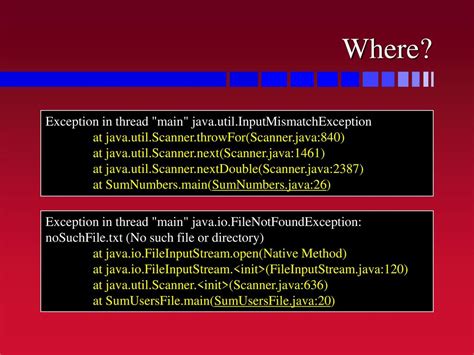 Exceptions Chapter Ppt Download