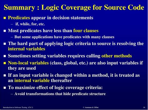 Paul Ammann And Jeff Offutt Ppt Download