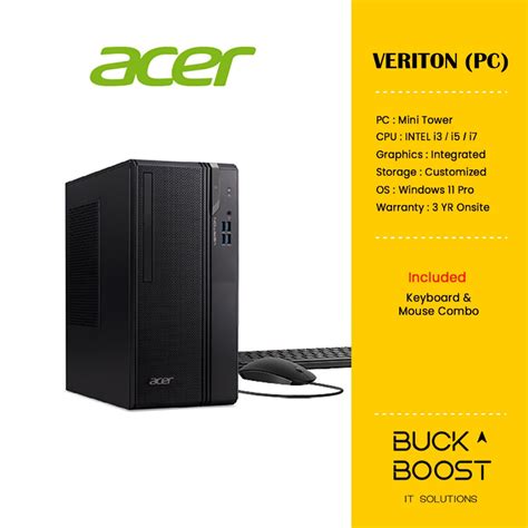 Acer Veriton Vs G Business Desktop Pc I I I W Pro Y