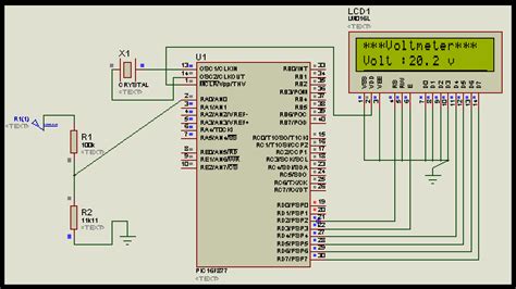 Digital Voltmeter 0 50v Using PIC Microcontroller NBCAFE