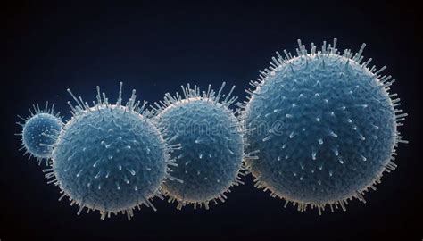Depiction Of Virus Particles In Reproduction Submicroscopic Infectious