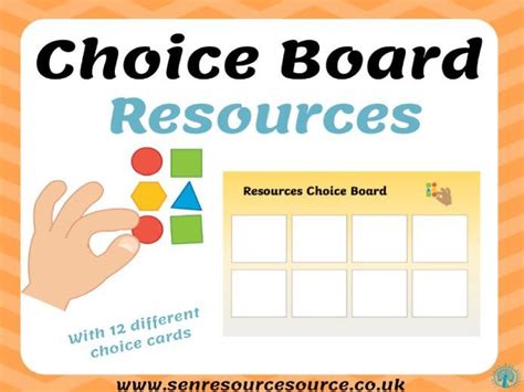 Resources Choice Board Teaching Resources