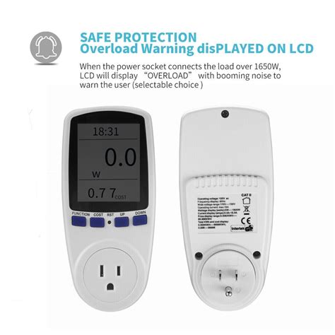 Electricity Usage Energy Monitor Plug Property Room
