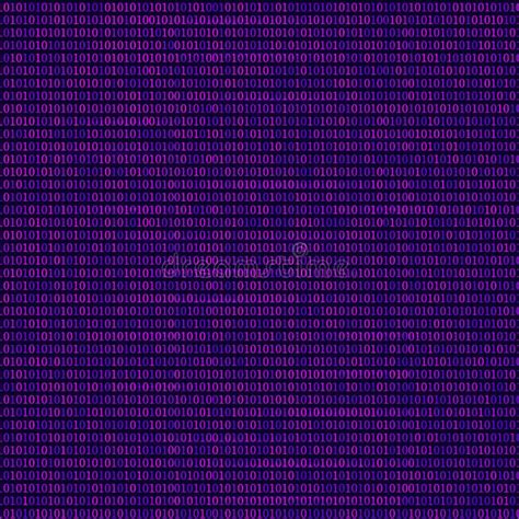 Dark Net Concept Vector Illustration Binary Code Bright Blue And Magenta Background