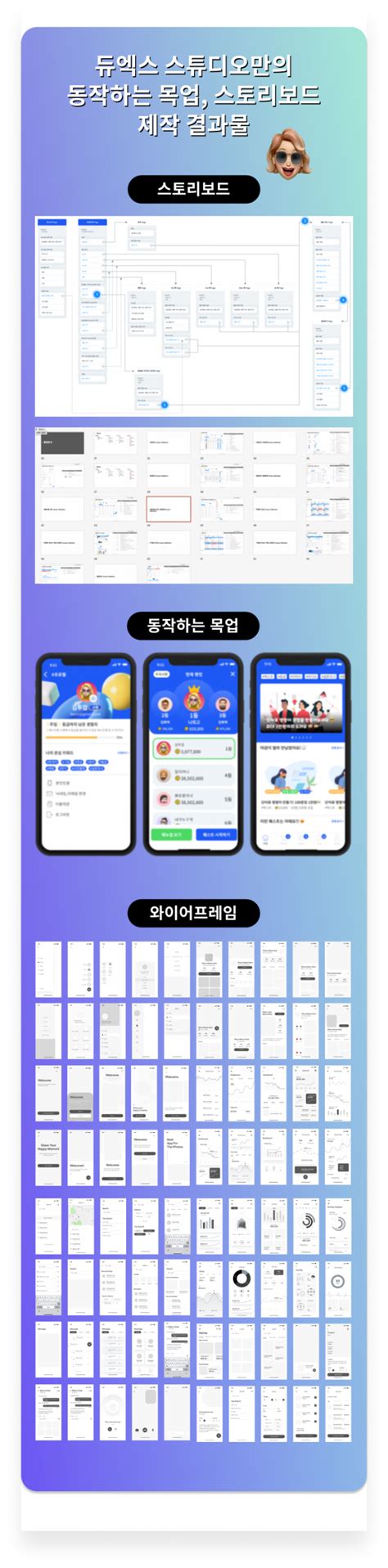 앱웹 기획 프로토타입 스토리보드 제작해 드립니다 크몽