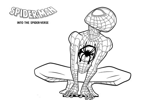Dibujos Para Colorear Gratis De Spider Man Un Nuevo Universo Para