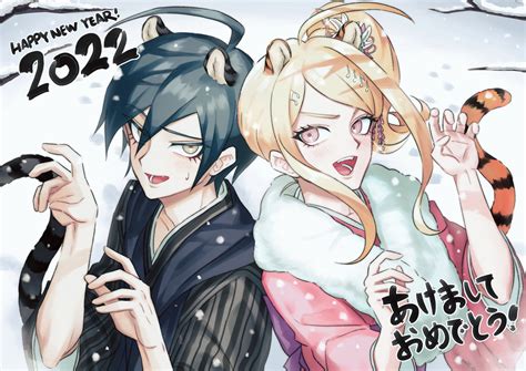 Saihara Shuichi And Akamatsu Kaede Danganronpa And 1 More Drawn By