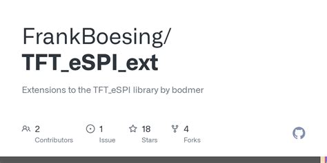 GitHub FrankBoesing TFT ESPI Ext Extensions To The TFT ESPI Library By Bodmer