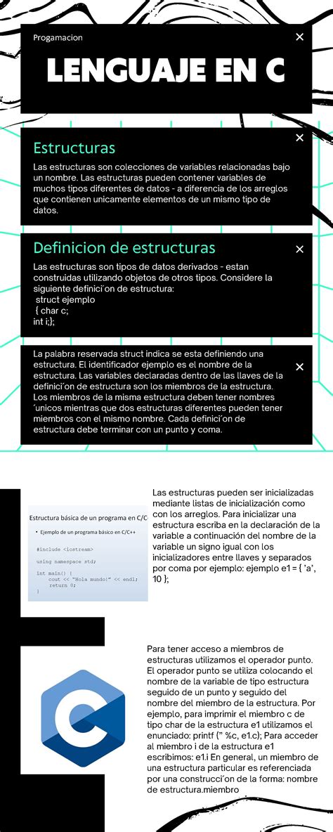 Estructuras Struct En Lenguaje C Lenguaje C Lenguaje De Programacion C Lenguaje De