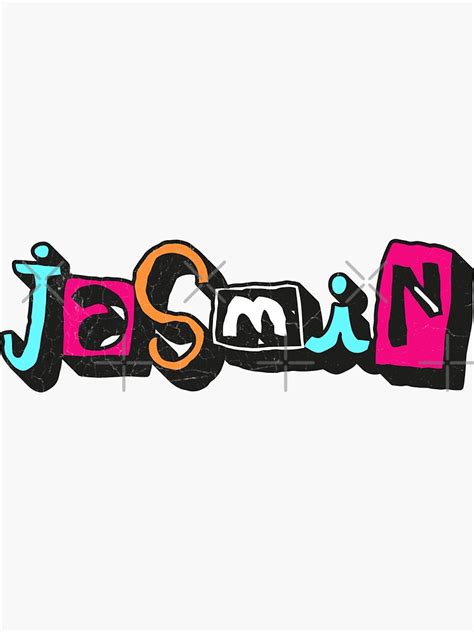 Jasmin Name My Name Is Jasmin Sticker For Sale By Danylo Mikhnievych