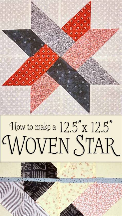 How To Sew A 12 5″ Woven Star Quilt Block Artofit