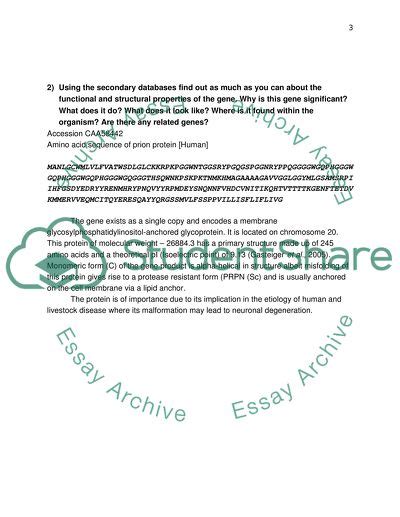 Practical Issues In Bioinformatics Assignment Example Topics And Well