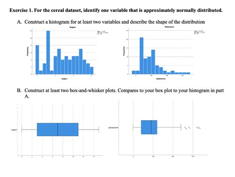 Solved Exercise 1 For The Cereal Dataset Identify One