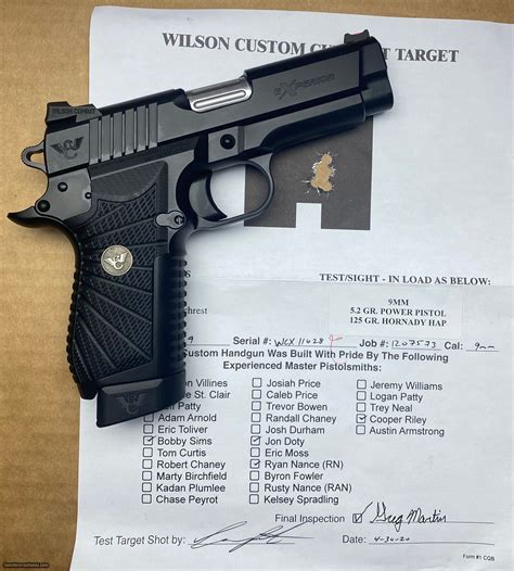 Wilson Combat Experior Compact 9mm Double Stack 1911 2011