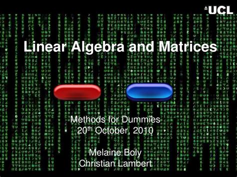 PPT Linear Algebra And Matrices PowerPoint Presentation Free Download ID