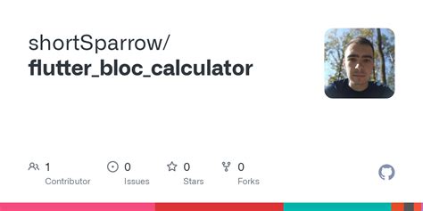 Github Shortsparrowflutterbloccalculator