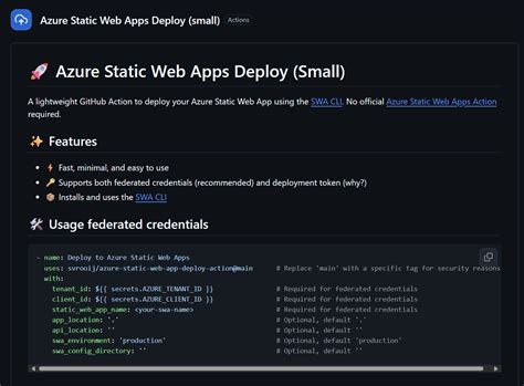 Deploy To Azure Static Web App The Slim Way Coding Stephan