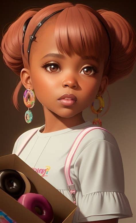 Black Women Art Sweet Drawings Digital Portrait Art Black Art Pictures Black Anime