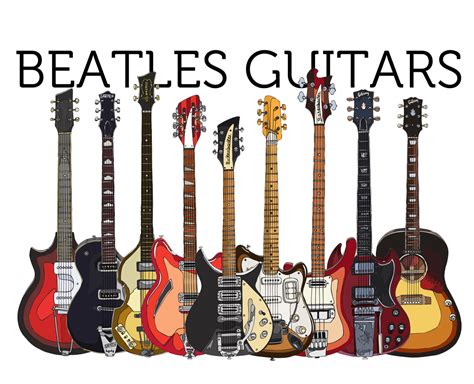 Beatles Guitars All Of Them On Behance