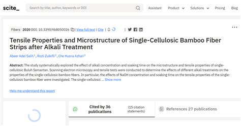 Tensile Properties And Microstructure Of Single Cellulosic Bamboo Fiber Strips After Alkali