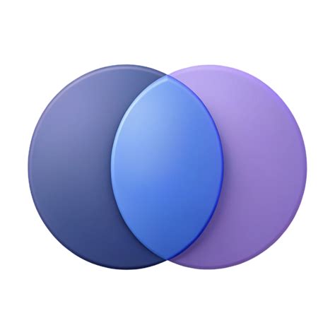 Romantic Wonderful Venn Diagram With Two Overlapping Circles Minimal Design Crisp Edges With