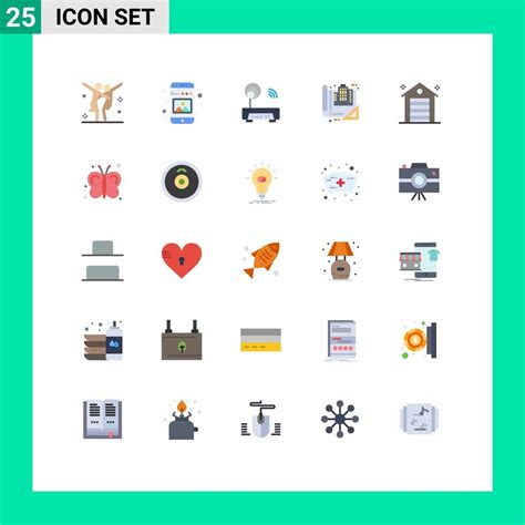 Set Of 25 Modern Ui Icons Symbols Signs For Drawing Blueprint Picture