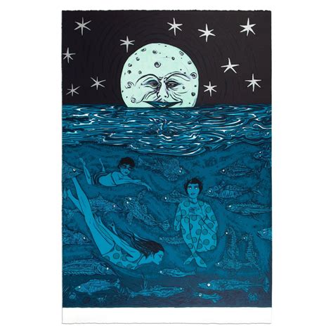 Marcel Dzama Midnights Moon Light Signed Print