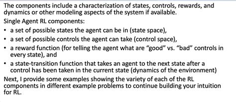 Single Agent Reinforcement Learning Rl Modeling Components Caleb M Bowyer M S Medium