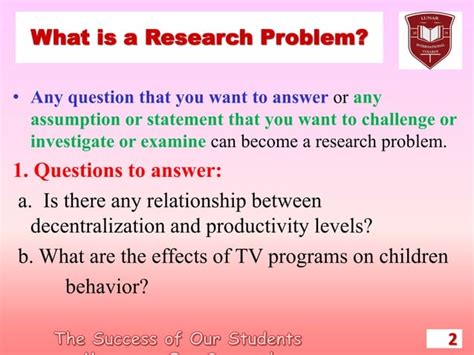 Ch 2 Formulating Research Problem Pptx