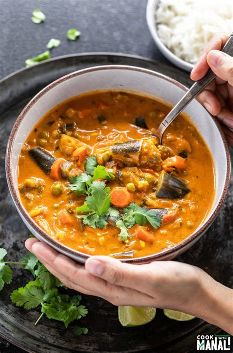 Instant Pot Eggplant Carrot Curry Cook With Manali